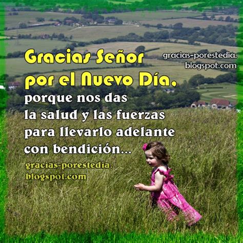 Oración de Gracias Señor por el Nuevo Día de Salud y Fuerzas Gracias