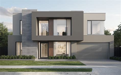 Light Grey Modern Grey House Exterior Color Schemes