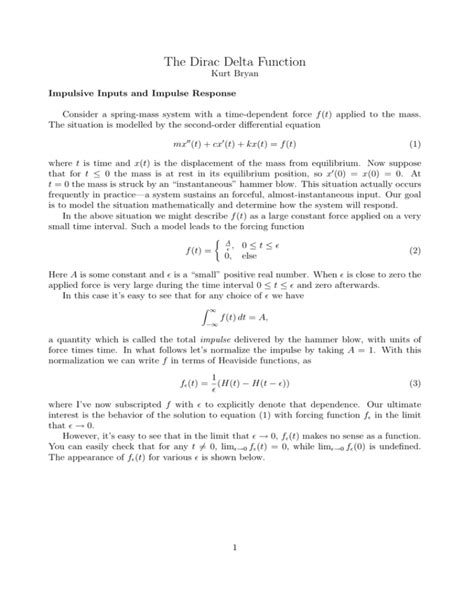 the dirac delta function