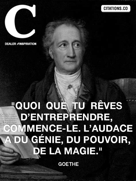 Citation Goethe Citation Inspiration