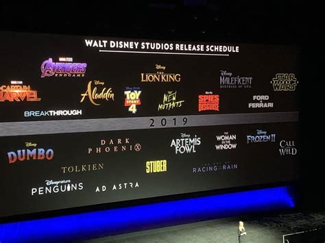 Revelado El Calendario De Estrenos De Disney Para Este 2019