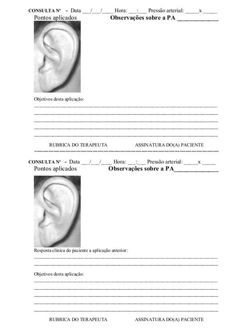 Ficha De Anamnese Quiropraxia
