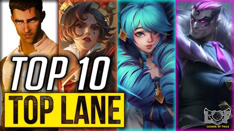 Top 10 Best Top Lane Champions Preseason 2022 League Of Legends LoL