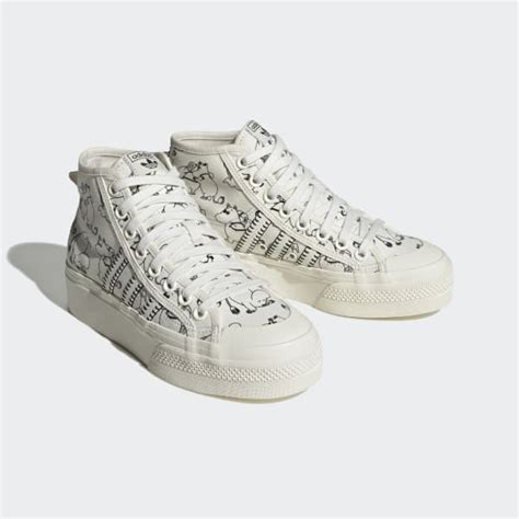 Adidas Nizza X Moomin Platform Mid Shoes White Women S Lifestyle