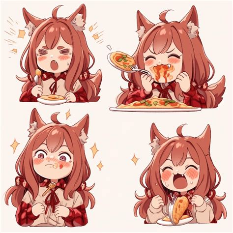 Premium Ai Image Anime Character With Different Expressions Of A Girl