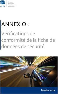 ANNEX Q Vérifications de conformité de la fiche de données de