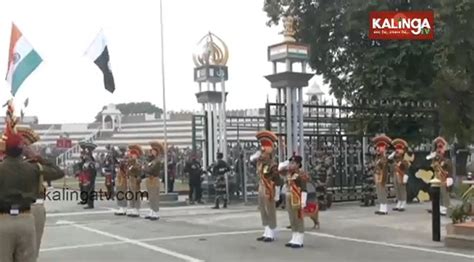 Beating Retreat Ceremony At Wagah Border