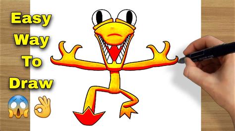 How To Draw Character Of Rainbow Friends Orange Roblox Drawing