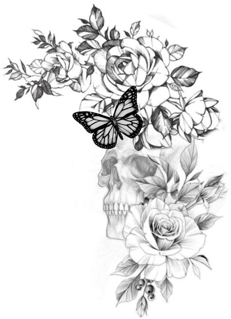 Pin By Moises De Oliveira On Cliente Feminine Skull Tattoos Pretty