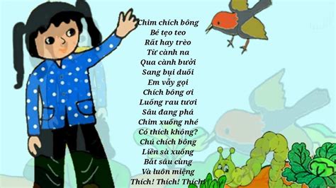 Bài Thơ Chim Chích Bông Nội Dung Hình Ảnh Giáo Án