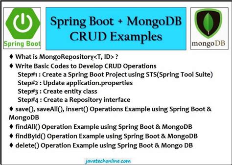 spring boot mongodb crud example making java easy to learn