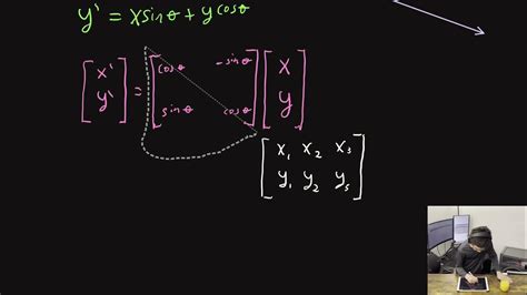 rotation matrix derivation with python implementation and plots youtube