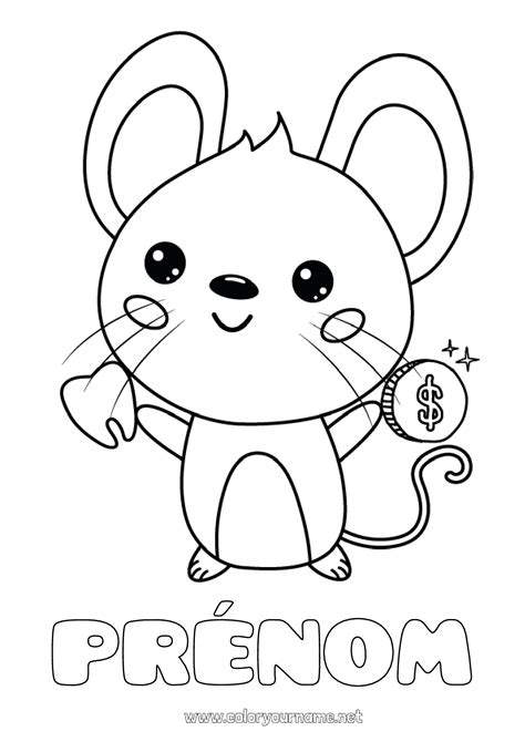 Coloriage n493 Dent de lait Petite Souris Fée des dents