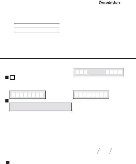 Replacement Stock Certificates Computershare Forms Printable