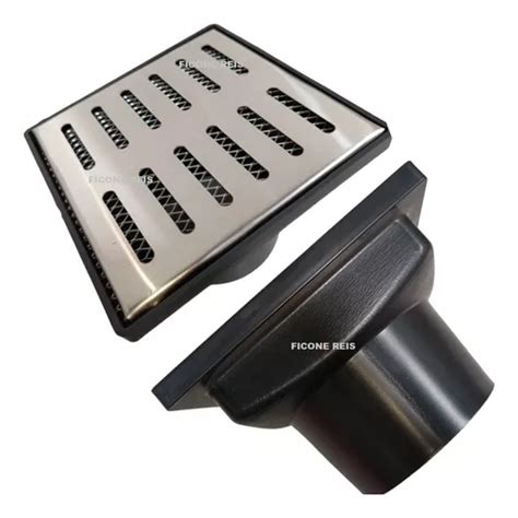 Ralo Quintal 15x15 Inox Cocho Saída Baixa E Tela MercadoLivre