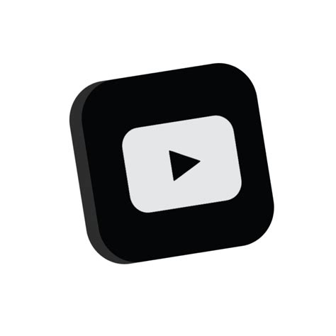3d Youtube Logo Icono Aislado En Transparente Antecedentes 45872285 PNG
