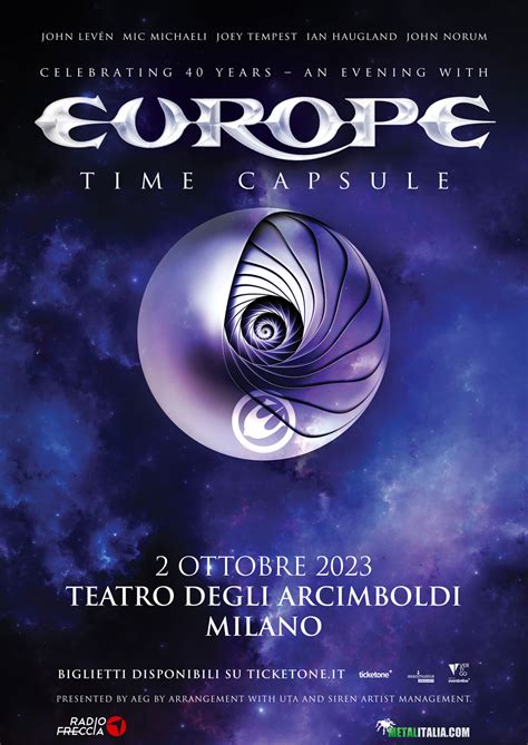 EUROPE Una Data Teatro Degli Arcimboldi Di Milano Per Il Tour Del