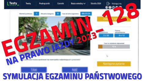 Cały egzamin na prawo jazdy 2023 część 128 kategoria B YouTube