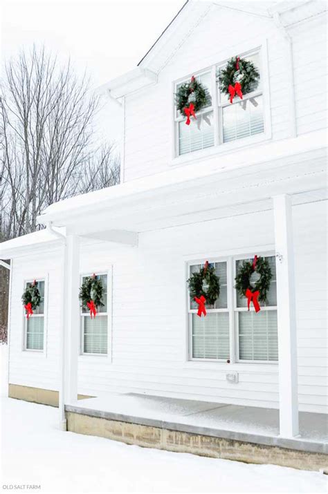 How To Hang Christmas Wreaths On Exterior Windows Old Salt Farm