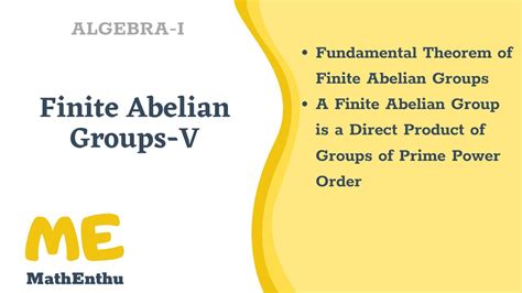 finite abelian groups part 5 youtube