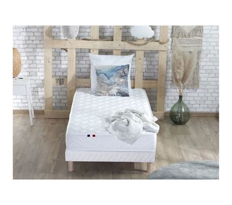 Ensemble Matelas Mousse Reversible Stratus Sommier 90x190 Sommier