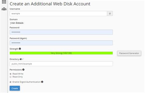 How To Configure And Access Additional Web Disk Accounts In CPanel