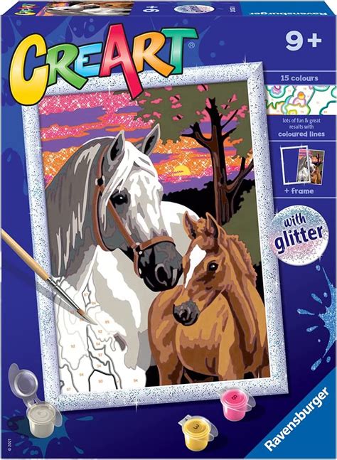 20052 Ravensburger CreArt Serie D Classic Cavalli Al Tramonto