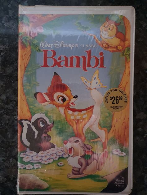 Walt Disney S Bambi VHS New Sealed Black Diamond Etsy