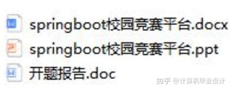 java springboot校园竞赛报名管理平台 含源码 论文 答辩ppt等 知乎