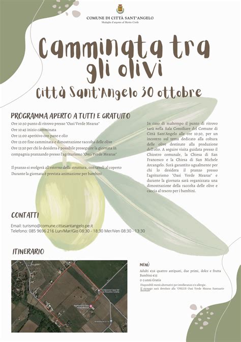 Camminata tra gli Olivi 2022 Visit Città Sant Angelo