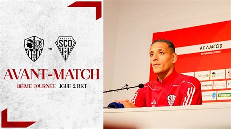 Avant Match AC Ajaccio SCO Angers J16 Ligue 2 YouTube