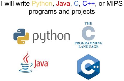 write python java c cpp or mips programs and projects by tebes64 fiverr