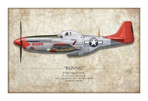 Tuskegee Airmen P 51 Mustang Map Background Art Print Digital Art By