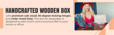 Blake Lake Large Wooden Box With Hinged Lid Wood Storage Box With Lid