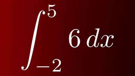 Definite Integral Of A Constant Youtube