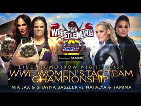 Shayna Baszler And Nia Jax Vs Tamina And Natalya Womens Tag Team