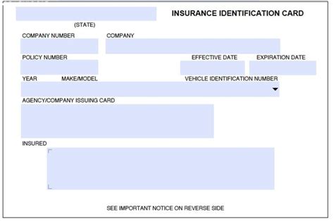 Insurance Card Template Customizable Designs For Your Coverage Needs