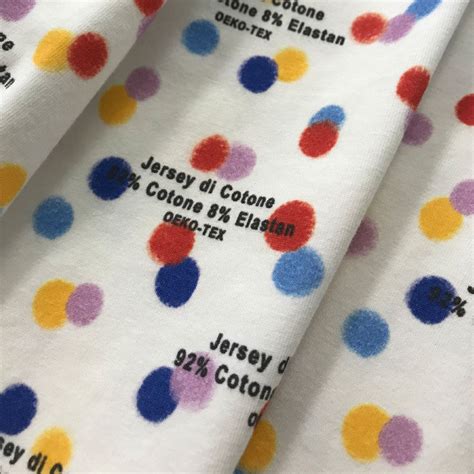 Tessuto Jersey Di Cotone Al Metro Thecolorsoup