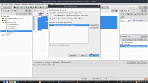 Refactorizaci N En Eclipse Extraer Una Interfaz Eclipse