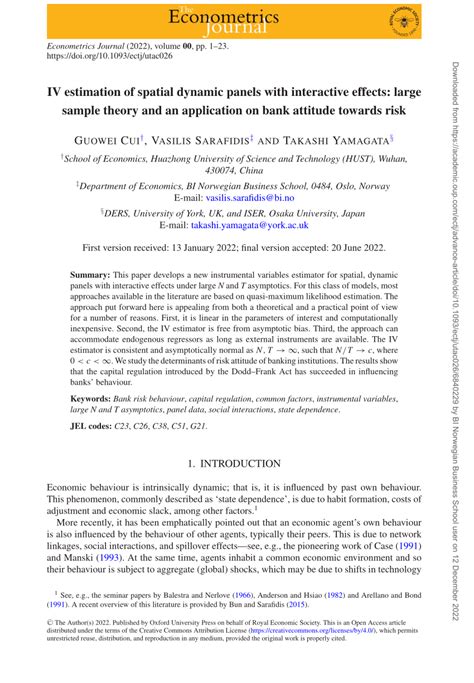 pdf iv estimation of spatial dynamic panels with interactive effects large sample theory and