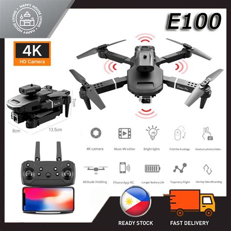 E100 E88 Pro With Dual Camera 4k HD Mini Drone Wide Angle WiFi Fpv
