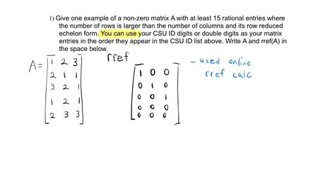 solved 1 give one example of a non zero matrix a with at