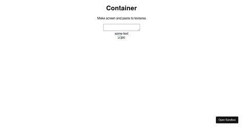 React Paste From Clipboard Codesandbox