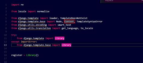 cannot import name context from django template base when using django social widgets