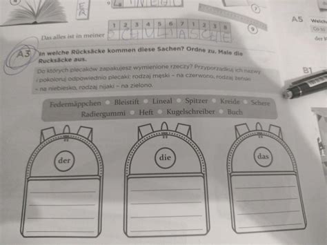 Proszę o pomoc w zadaniu A3 strona vier zeszyt ćwiczeń und so weiter