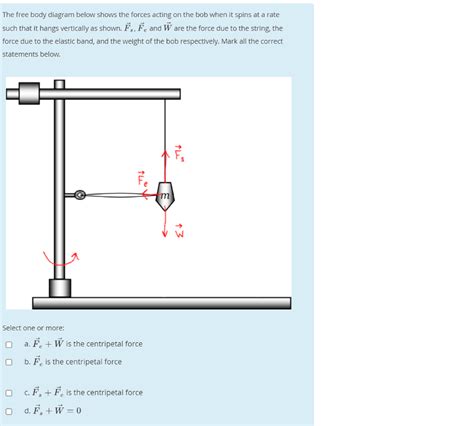 Solved The Free Body Diagram Below Shows The Forces Acting Chegg