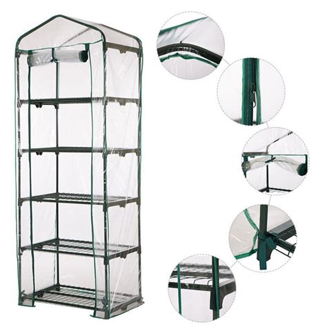 3 4 5 niveles jardín invernadero Casa de cultivo vegetal Growbag PVC