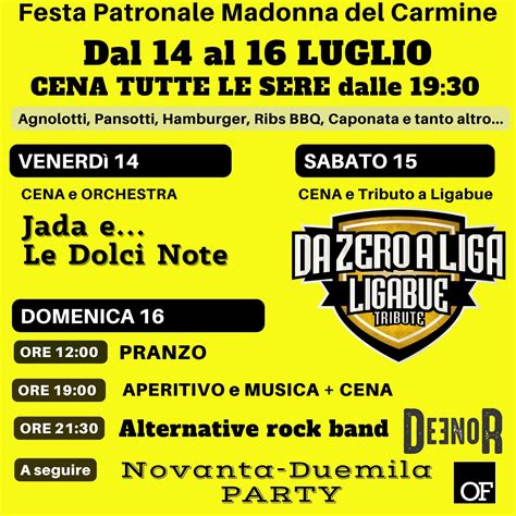 Festa Patronale Madonna Del Carmine Balliamo Liscio