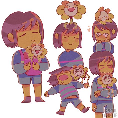 Maker Frisk Flowey Flowey The Flower Undertale