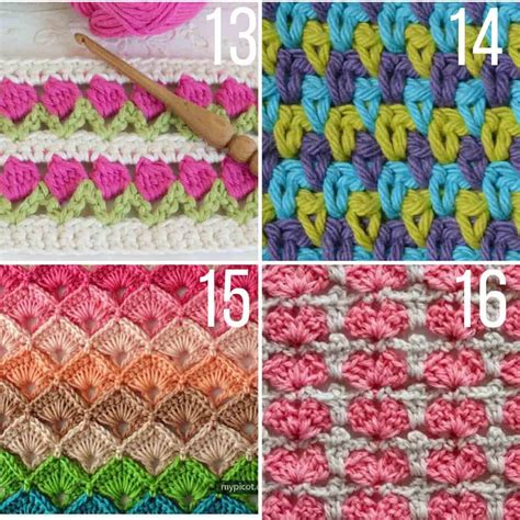 20 Multi Color Crochet Stitch Tutorials Make Do Crew